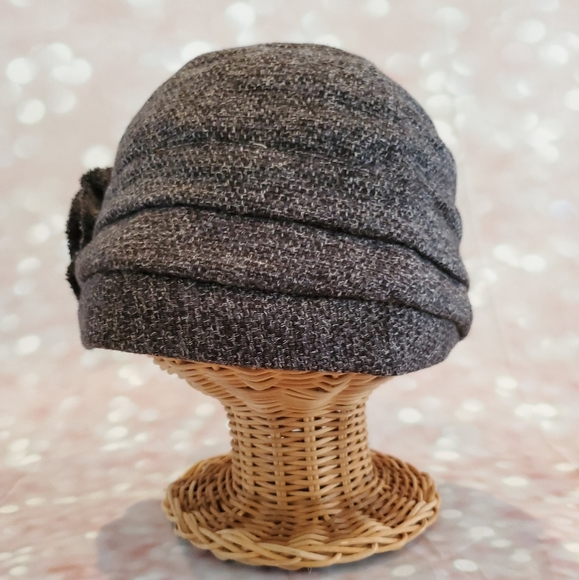 Accessories | Nwt Boutique Designer Marled Black Winter Hat | Poshmark